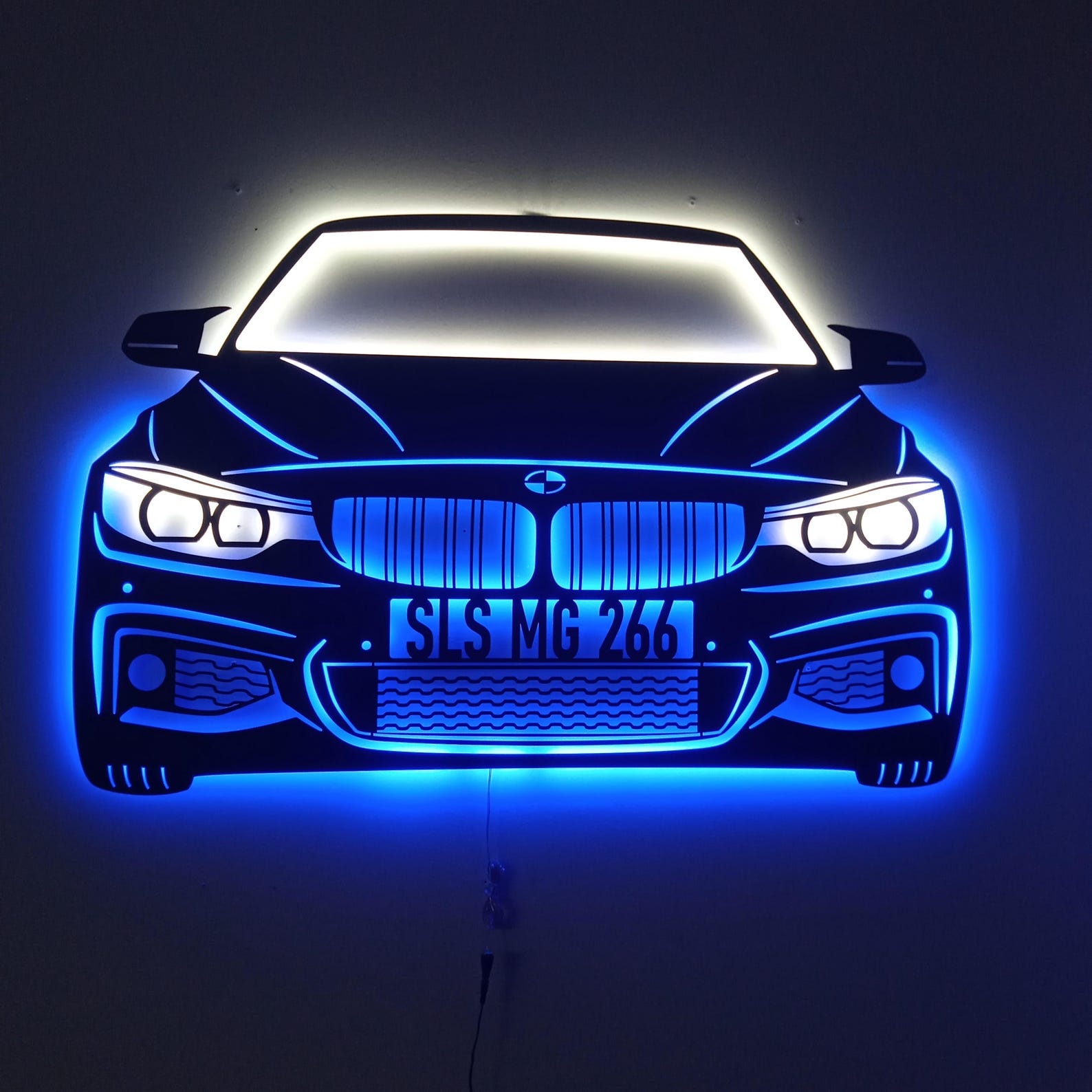 Custom Metal BMW M4 Wall Decor: Personalized LED Sign - Etsy