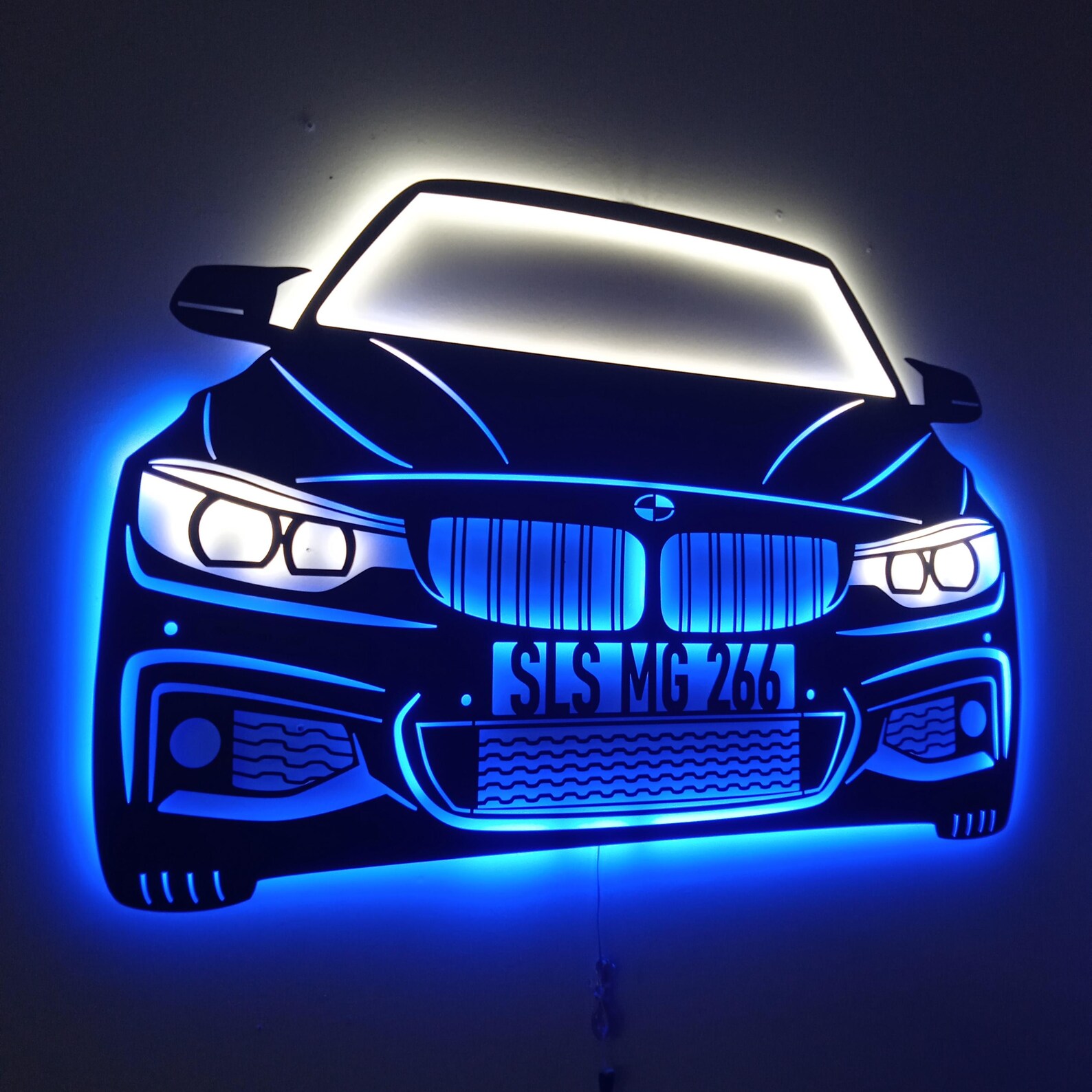 Custom Metal BMW M4 Wall Decor: Personalized LED Sign - Etsy