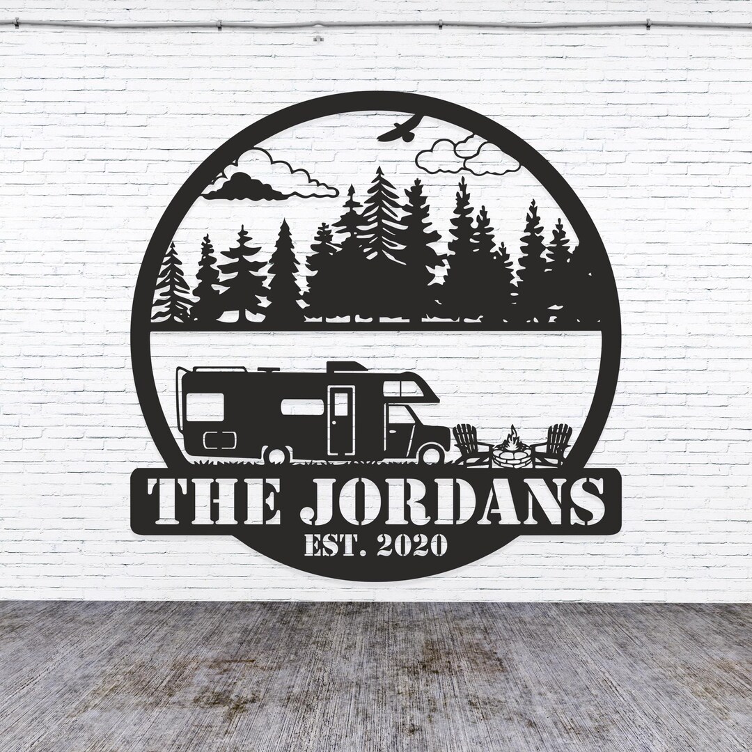 Custom Metal Campfire Sign, Personalized Cabin Decor - Etsy
