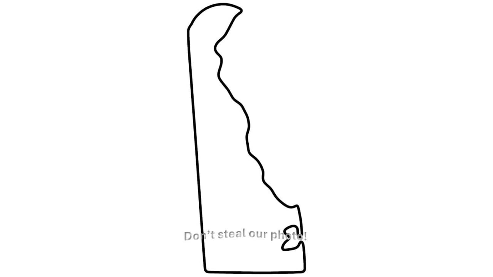Delaware Outline SVG Files | Delaware Silhouette SVG Files | Delaware ...