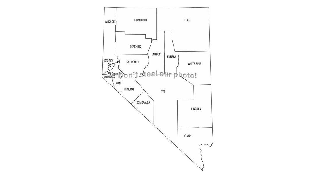 Nevada Counties County Outline SVG Files, Silhouette Files, Cut Files ...