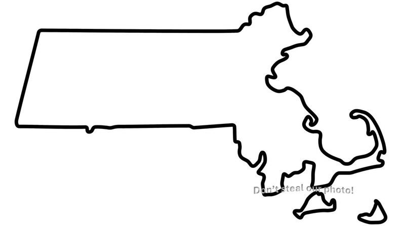 Massachusetts Outline SVG Files, Massachusetts Silhouette SVG Files ...