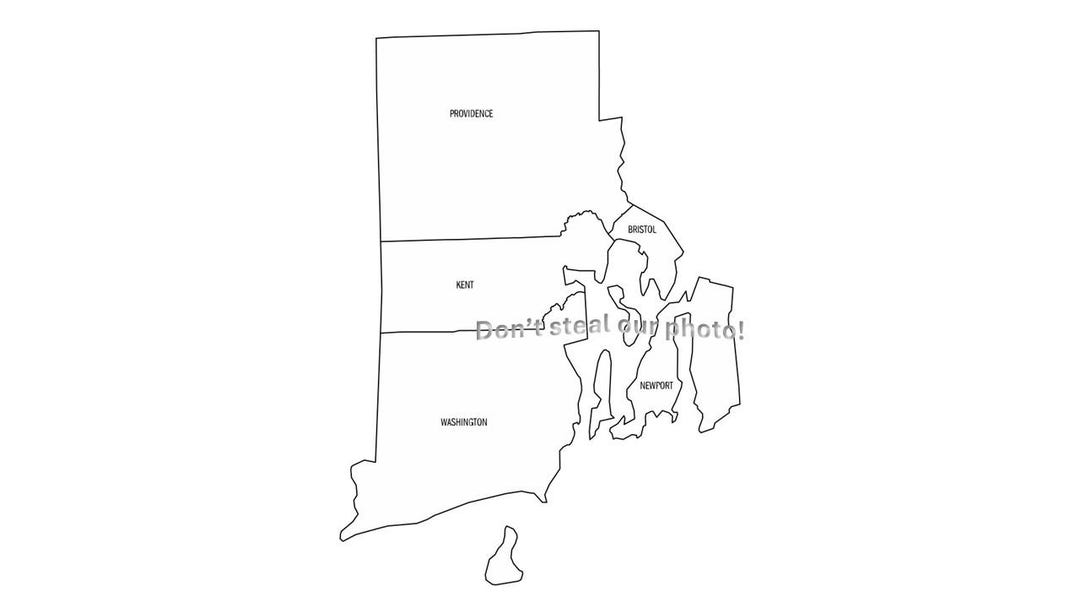 Rhode Island Counties County Outline SVG Files, Silhouette Files, Cut ...