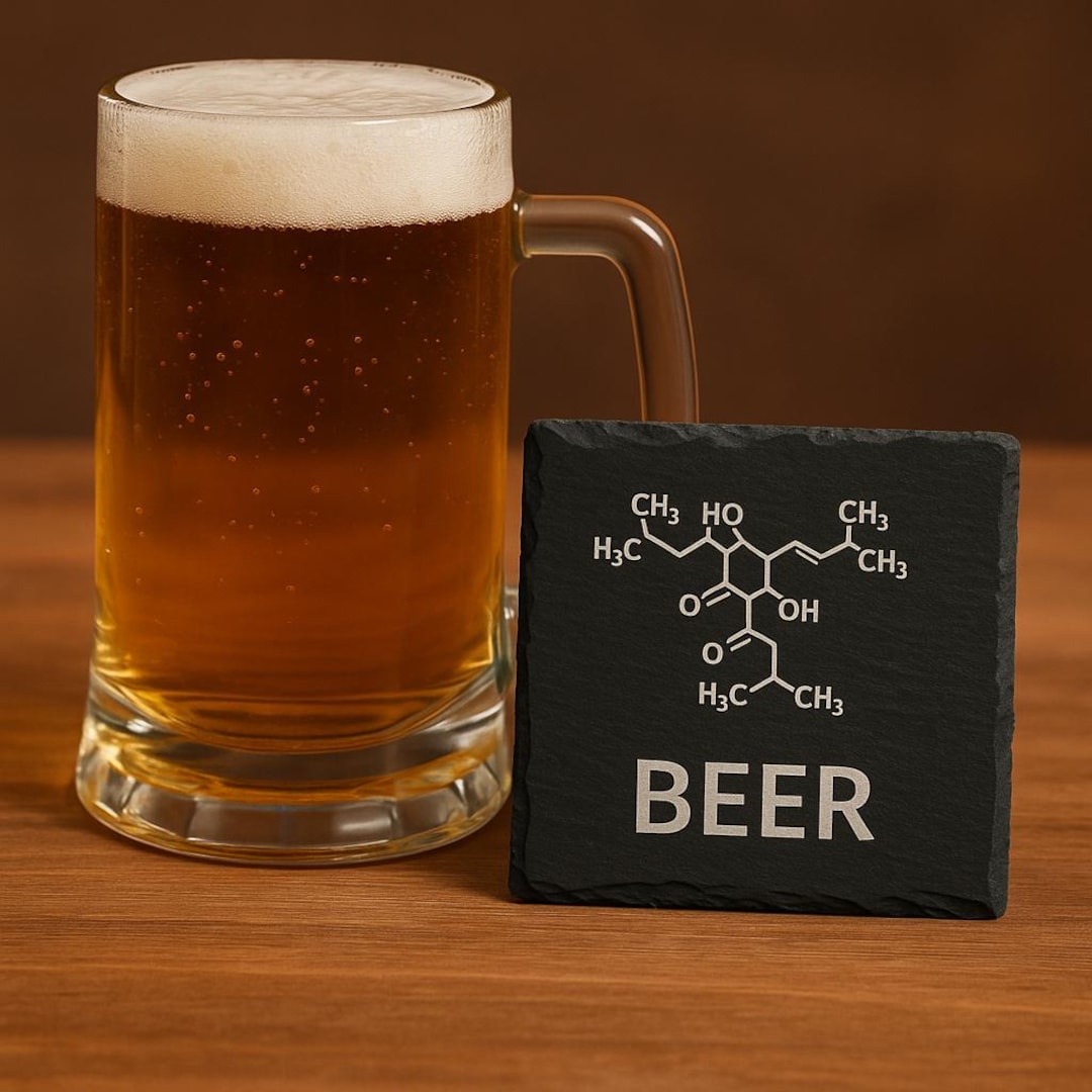 Beer Chemical Makeup Coaster - Etsy