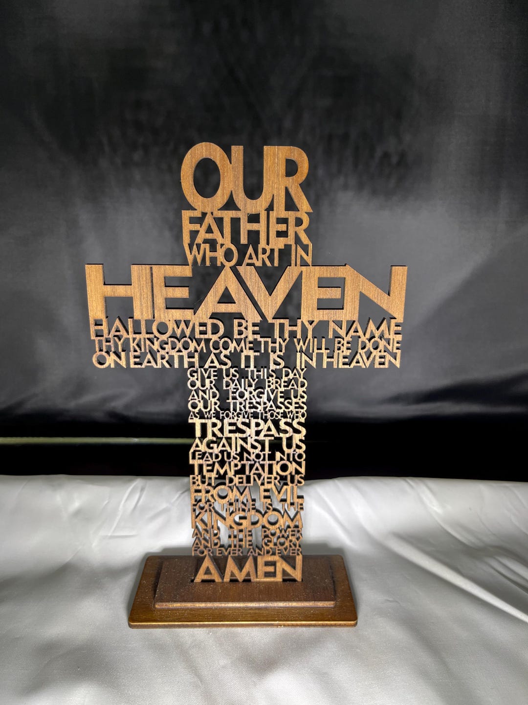 Lord's Prayer Cross Sign - Etsy