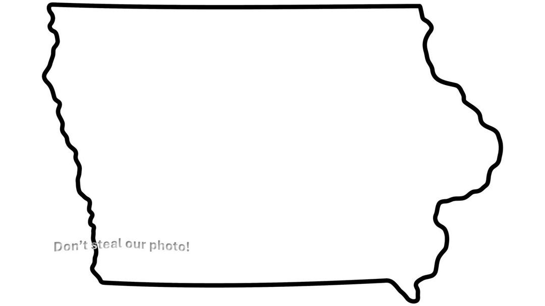 Iowa Outline SVG Files | Iowa Silhouette SVG Files | Iowa Cut Files ...