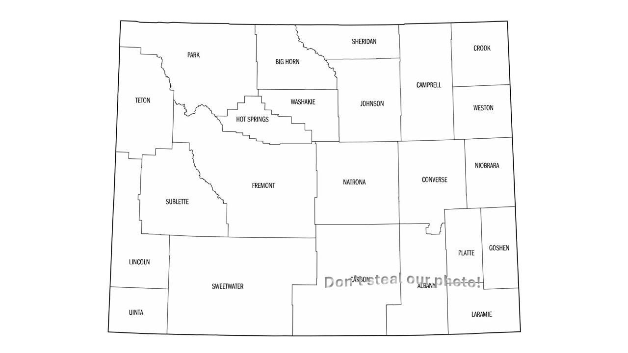 Wyoming Counties County Outline SVG Files, Silhouette Files, Cut Files ...