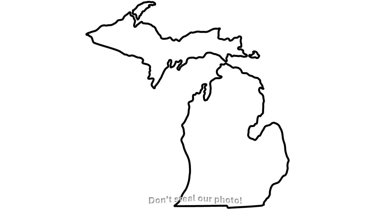 Michigan Outline SVG Files | Michigan Silhouette SVG Files | Michigan ...