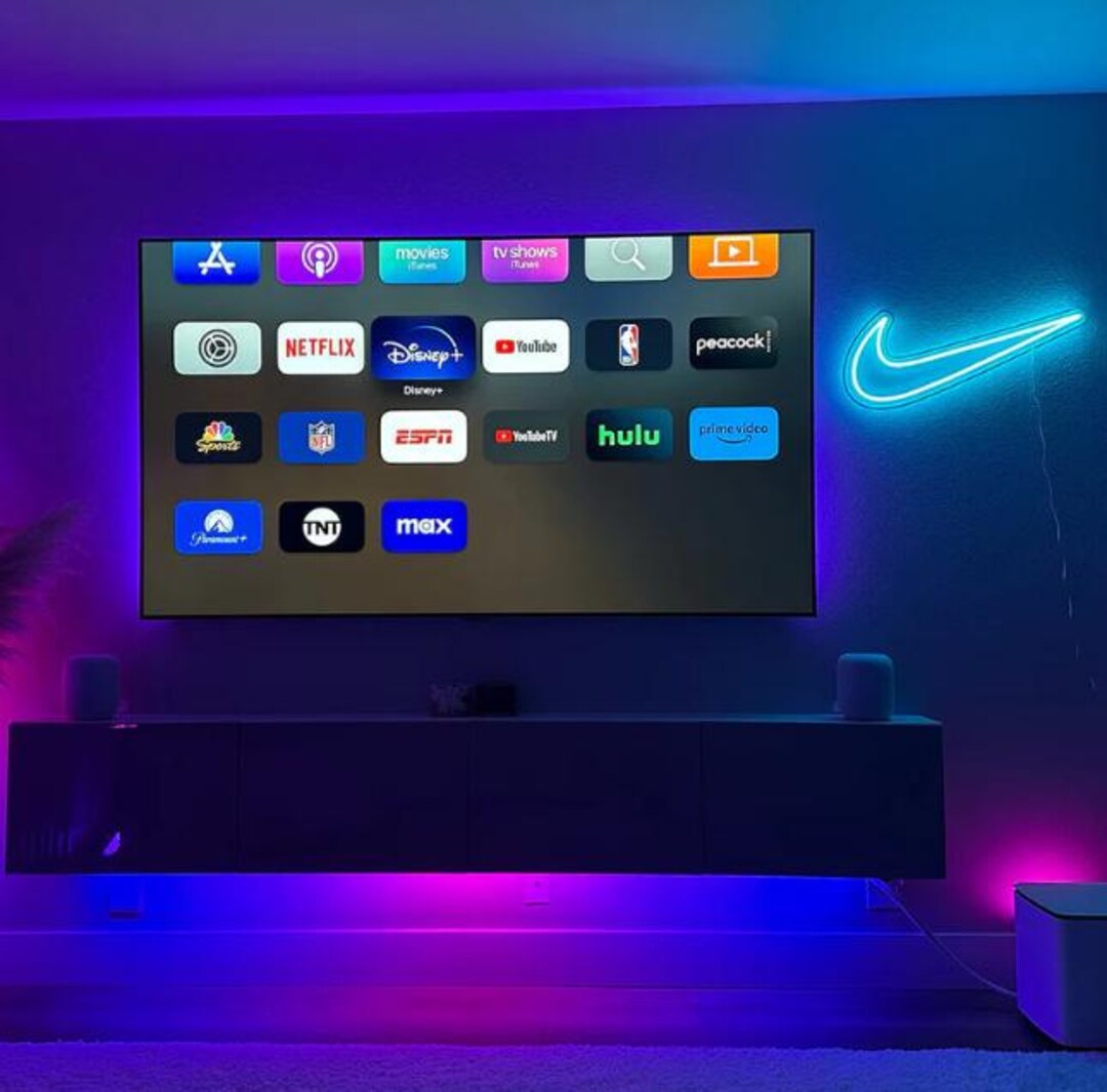 Nike Logo Neon Sign | Custom Neon Sign | Nike Logo for Room Decor ...