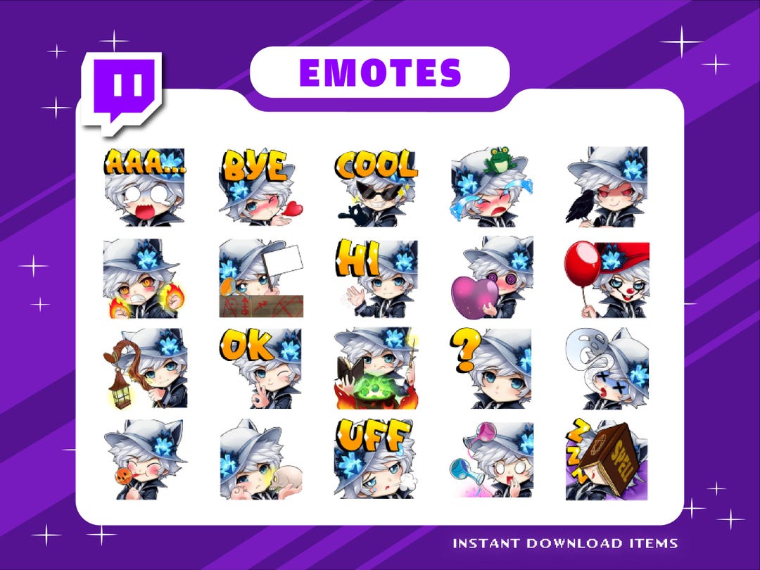 Twitch Emotes, Wizard Emotes, Anime Emotes, Mystic Emotes, Chibi Emotes ...