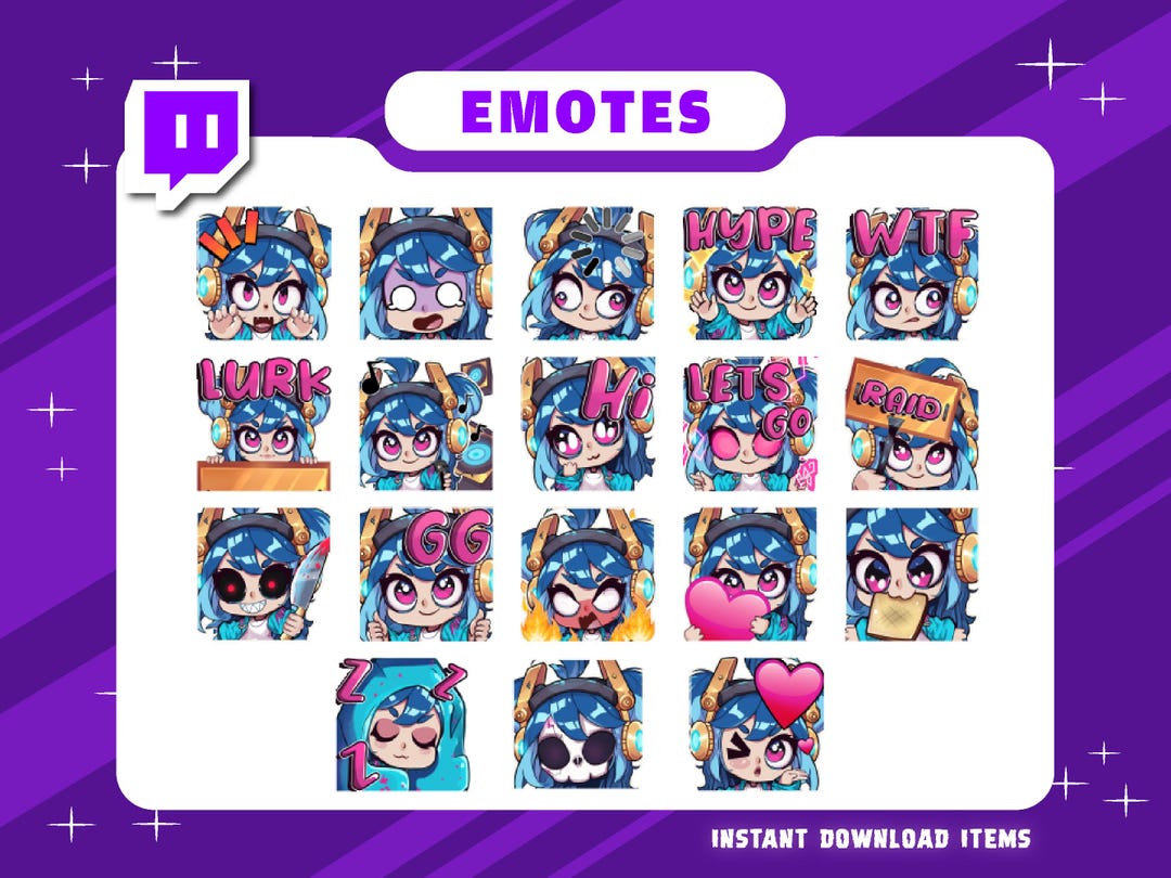 Twitch Emotes, Girl Emotes, Anime Emotes, Funny Emotes,chibi Emotes ...
