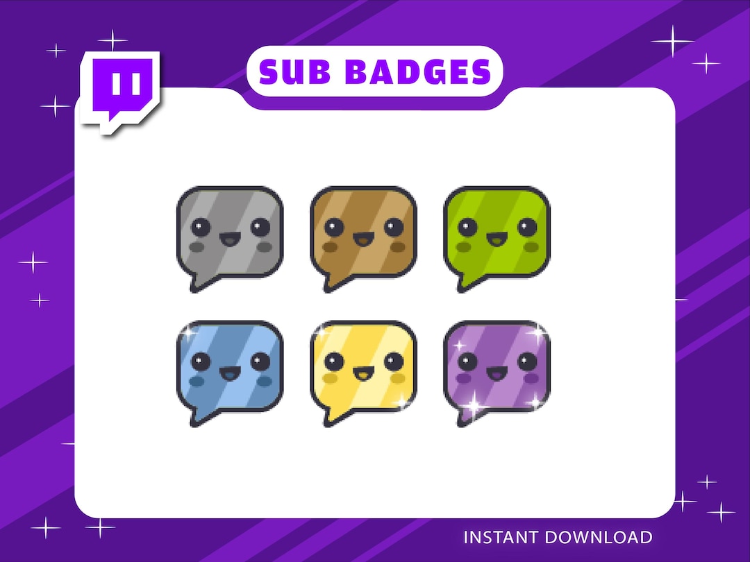 Twitch Sub Badges, Chat Sub Badges, Twitch Badges, Game Badges, Twitch ...