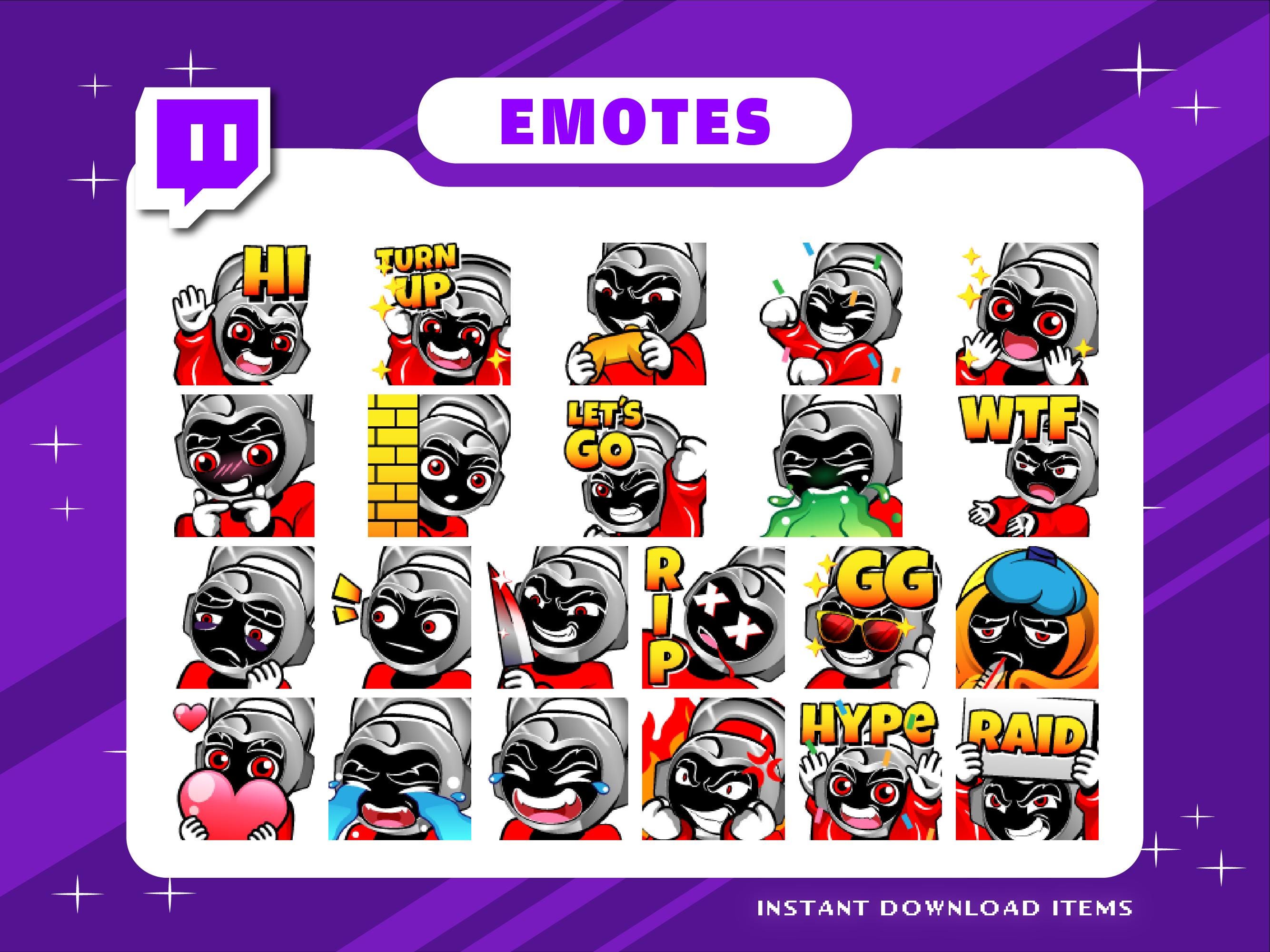 Twitch Emotes, Lock Down Emotes, Anime Emotes, Tool Emotes, Chibi ...