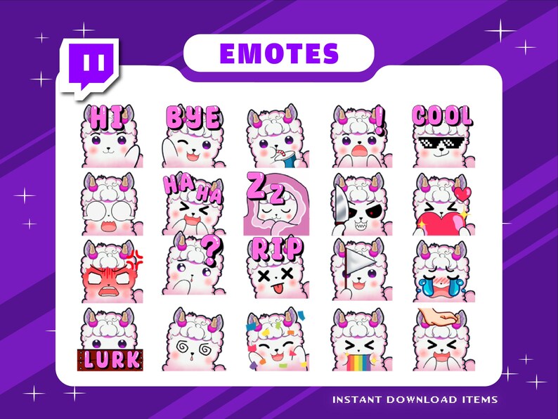 Twitch Emotes, Alpaca Emotes, Anime Emotes, Animal Emotes, Chibi Emotes ...