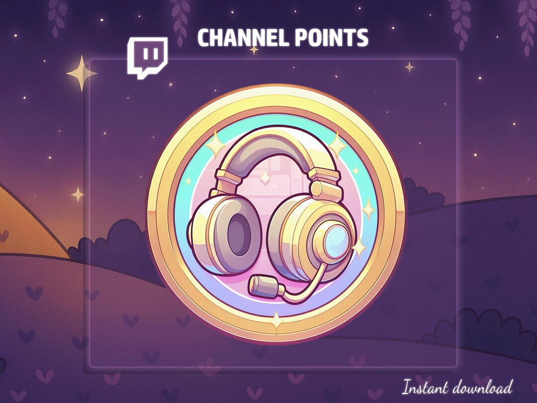 Gaming Headphones Channel Point Icon – High-res PNG for Twitch ...
