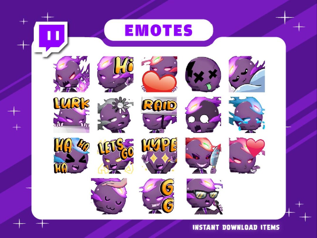 Twitch Emotes, Smoky Demon Emotes, Anime Emotes, Spooky Emotes, Chibi ...