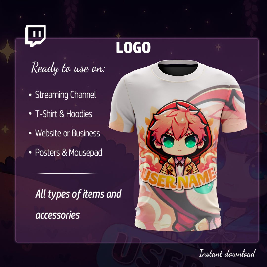 Custom Wizard Logo for Streamers – Fantasy Vtuber Logo, Magical Mascot ...