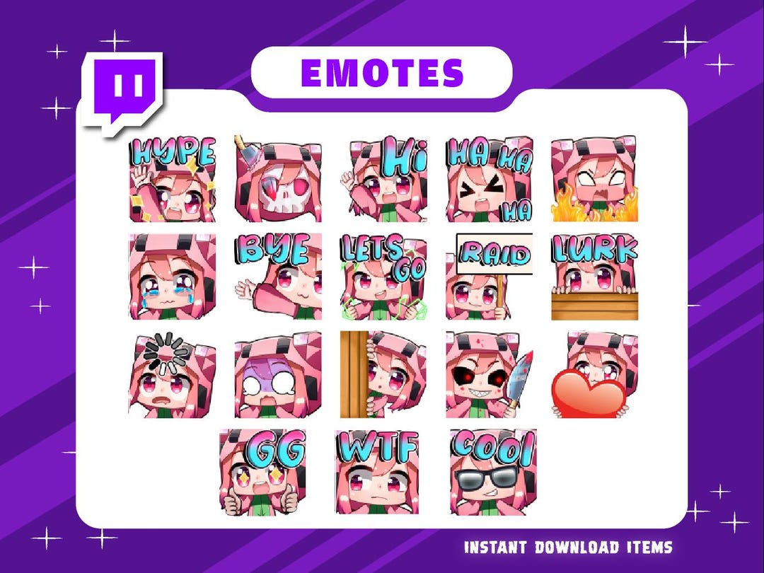 Twitch Emotes, Sweet Any Emotes, Anime Emotes, Girl Emotes, Chibi ...