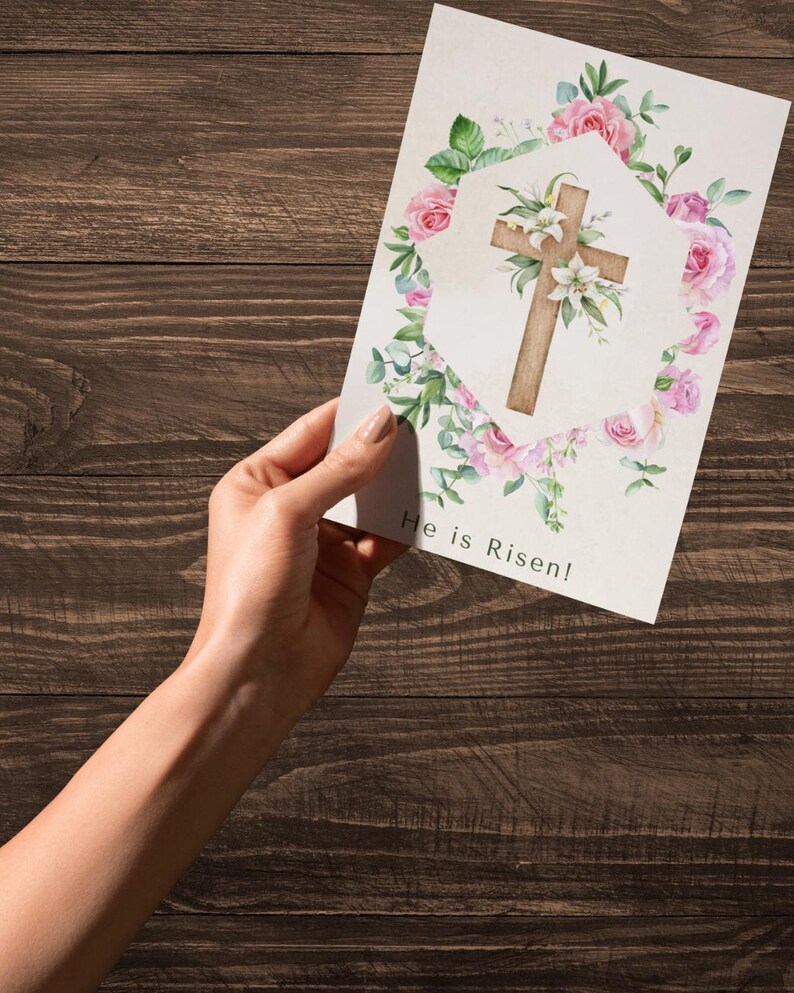 Easter Cards Printable - Set of 3 Religious Templates - Etsy