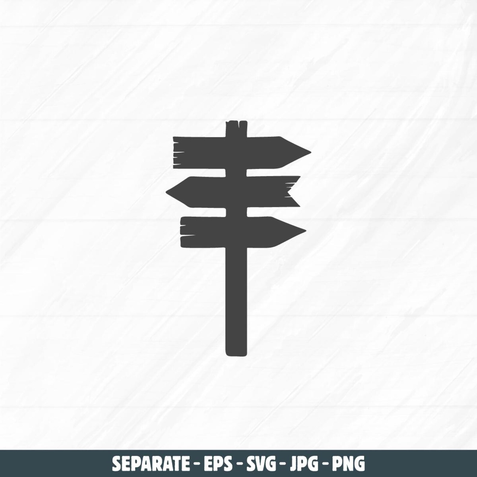 Wooden Signpost Silhouette, Wooden Signpost Svg, Wooden Signs Svg ...