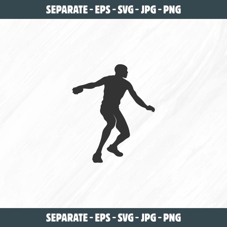 Discus Thrower Svg, Discus Svg, Discus Thrower Player Svg, Discus ...