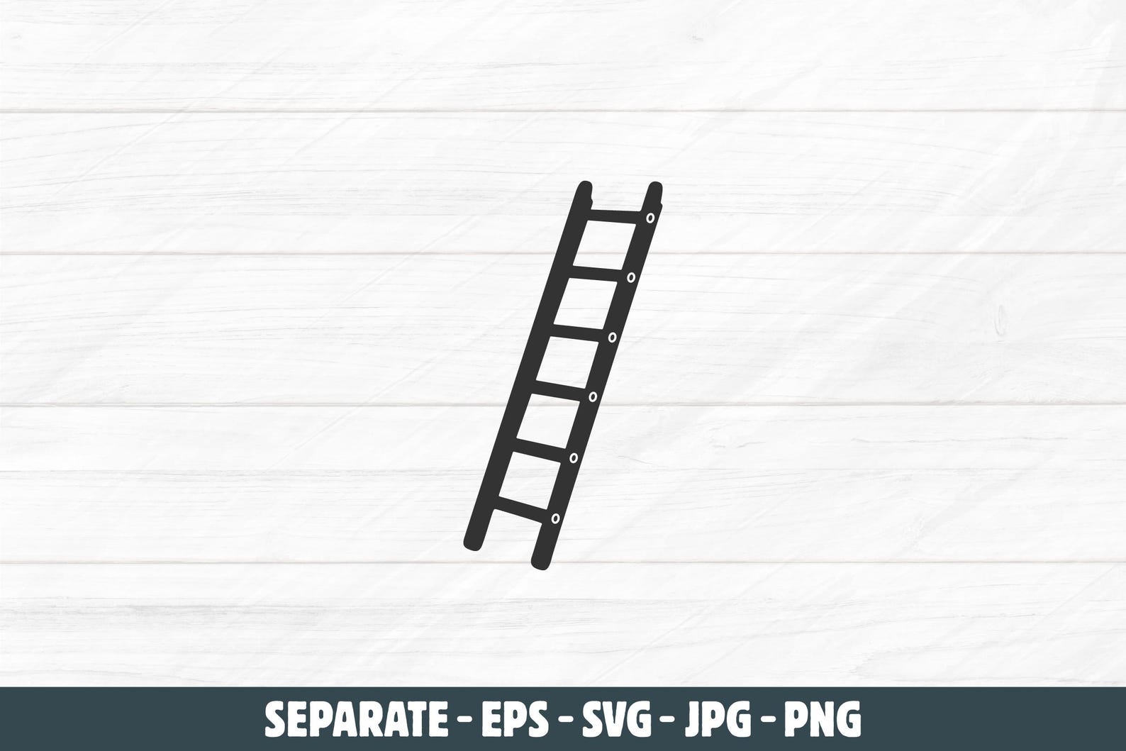 Ladder SVG Clipart: Silhouette Vector Graphics (digital Download) - Etsy