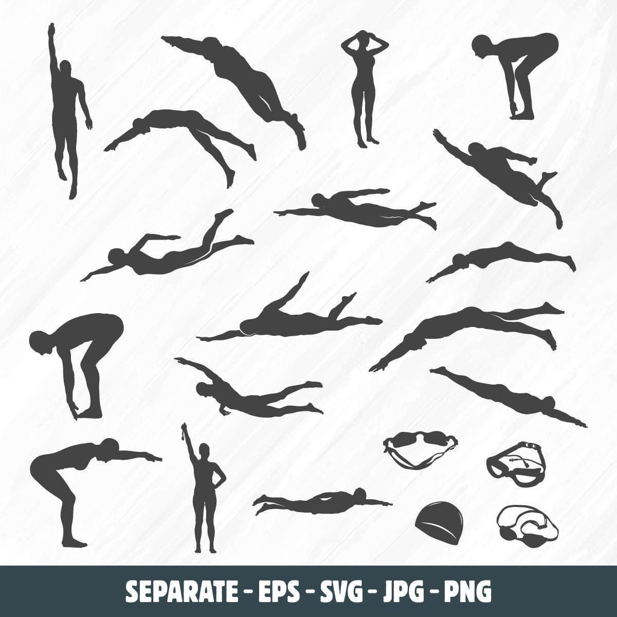 Swimming Svg, Swimmer Svg, Swimmer SVG Bundle, Swimmer Svg Clipart ...