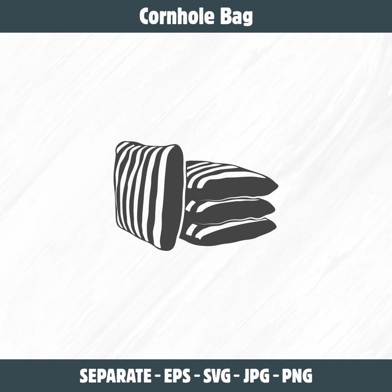 Cornhole Bag Svg, Cornhole Silhouette, Cornhole Svg, Corn Hole Toss ...