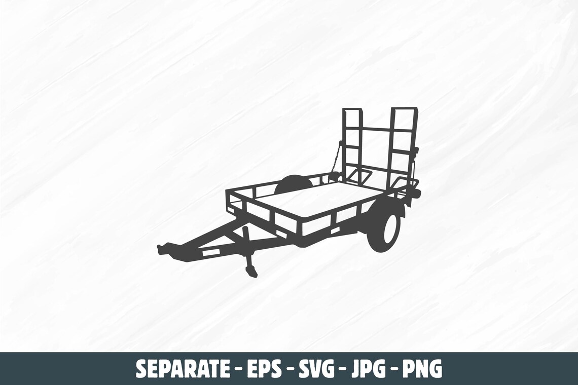 Car Trailer SVG, Car Trailer Silhouette, Car Trailer Logo, Car Trailer Clipart, Car Trailer ...