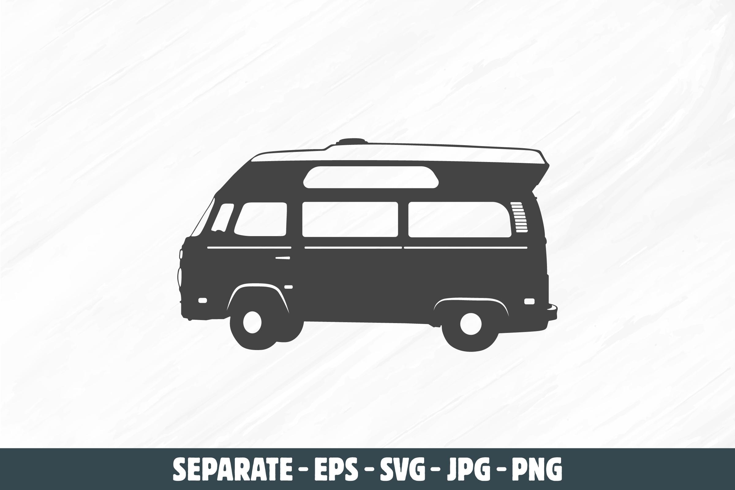 Camper Van Svg, Camper Van Silhouette, Travel Van Silhouette, Travel ...