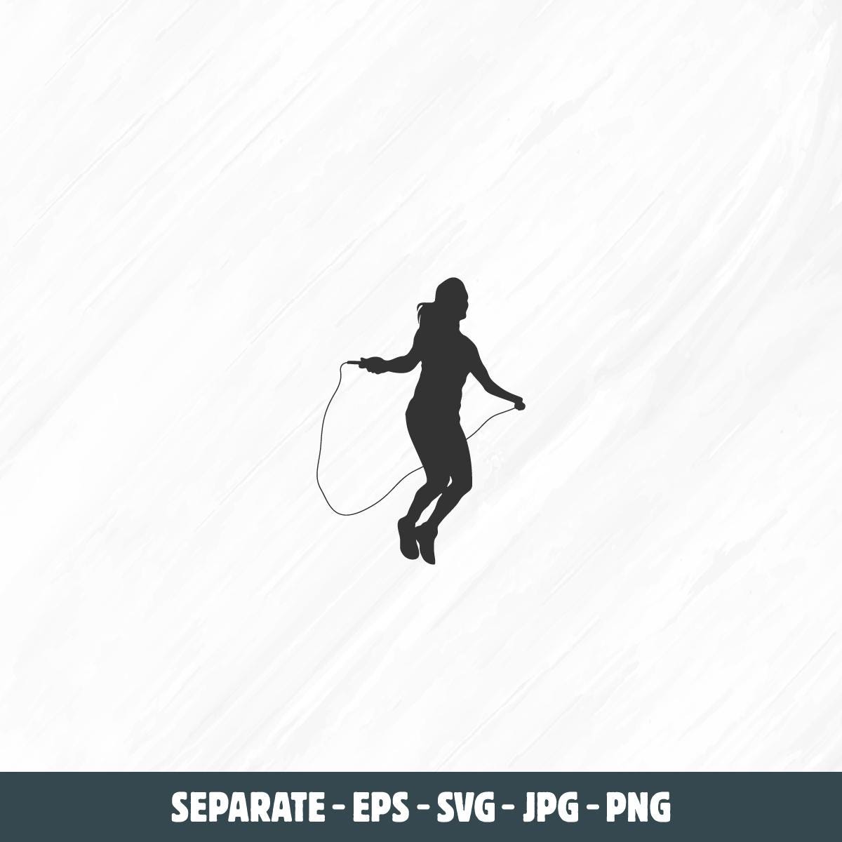 Jumping Rope Svg, Jumping Rope Silhouette, Jump Rope Skipping ...