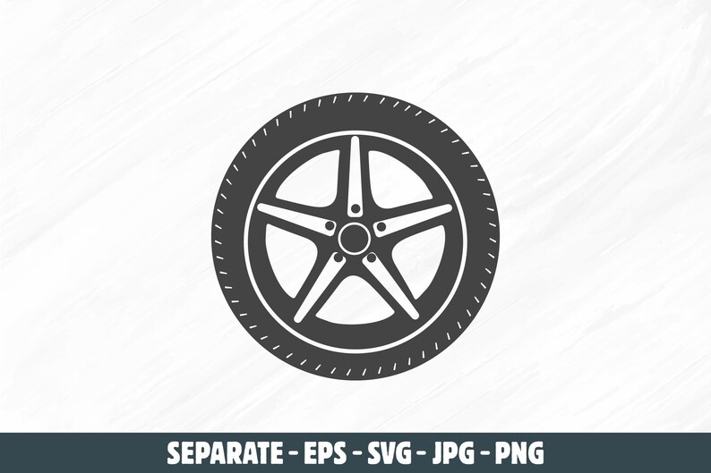 Car Wheel Svg, Car Wheel Silhouette, Wheel Svg, Car Tire Svg, Wheel ...