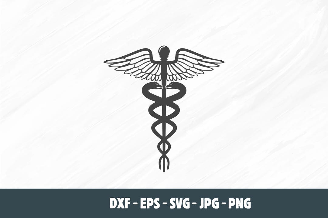 Caduceus Medical Symbol SVG Clipart: Nurse Logo (digital Files) - Etsy
