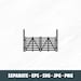 Ranch Gate Svg, Ranch Gate Silhouette, Gate Svg, Farm Fence Silhouette ...