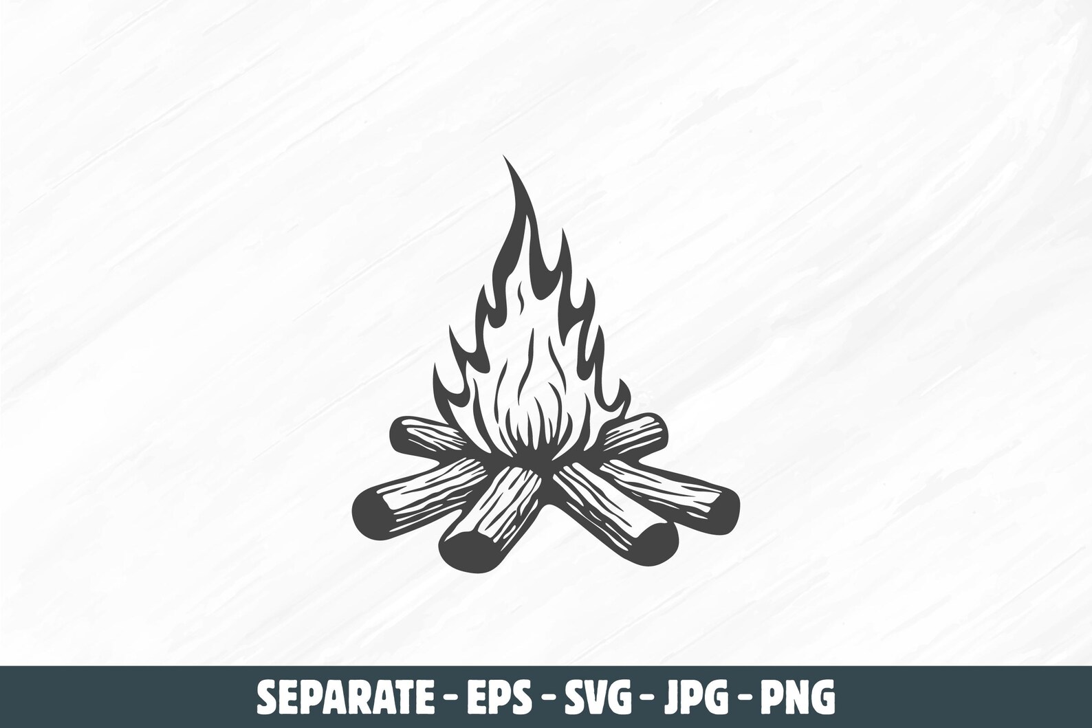 Campfire SVG Bundle: Flame Silhouette (digital Files) - Etsy