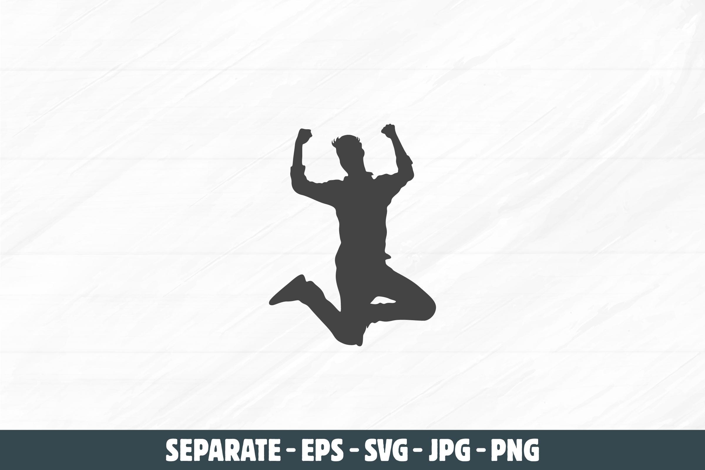 Man Jumping Svg, Man Jumping Silhouette, Man Jumping Clipart, Man ...