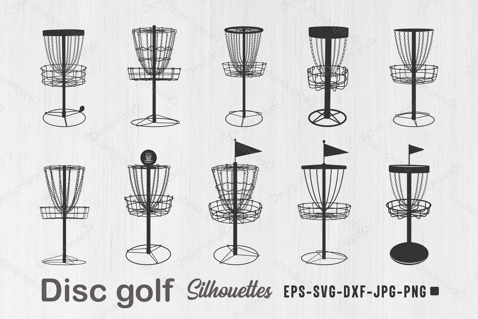 Disc Golf Svg, Frisbee Svg, Disc Golf Basket Svg, Disc Golf Silhouette ...