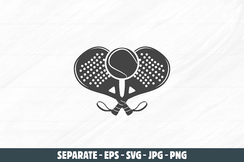 Padel Racket SVG: Tennis Silhouette, Digital Files - Etsy