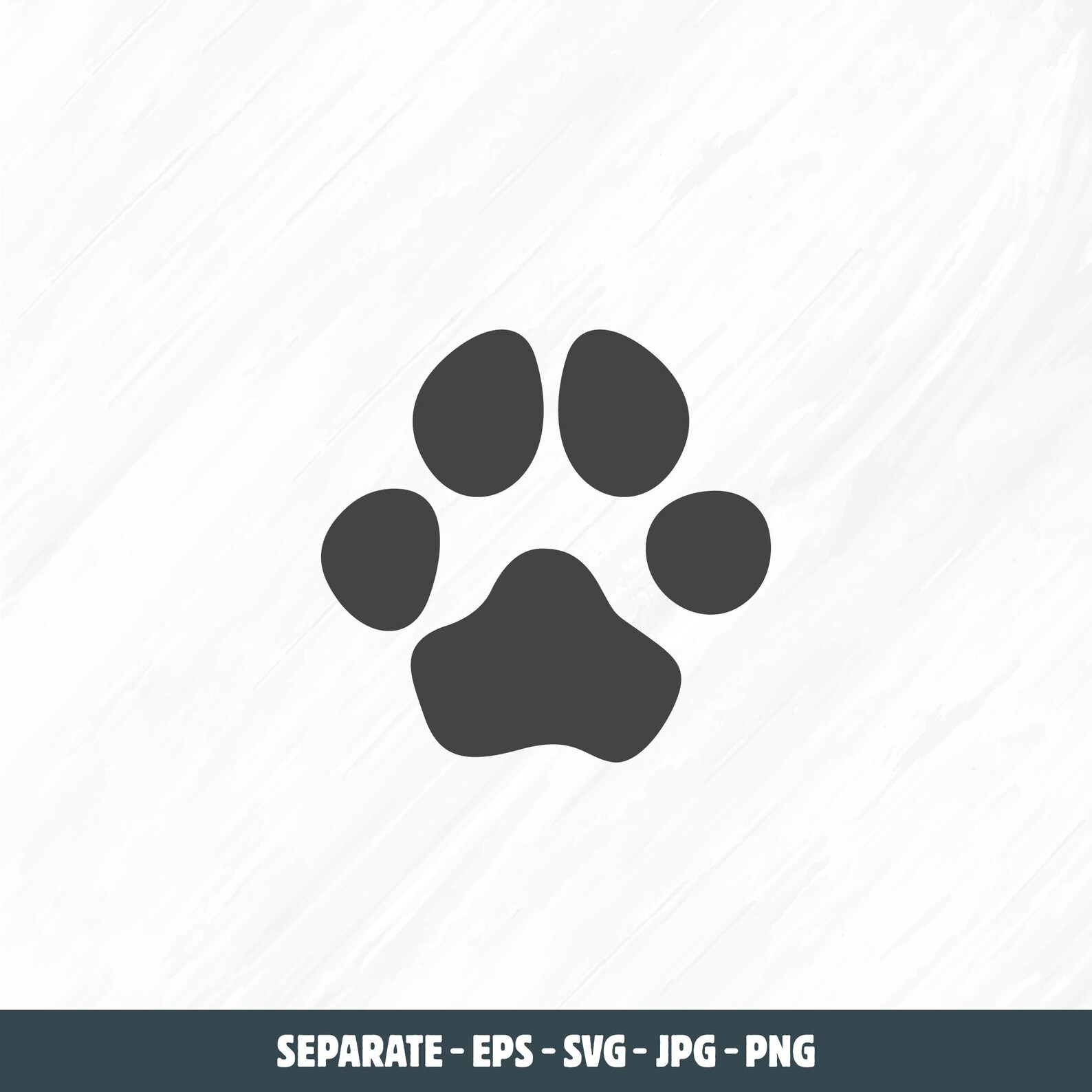 Dog Paw Svg, Dog Paw Outline, Dog Paw Silhouette, Dog Paw Clipart, Dog ...