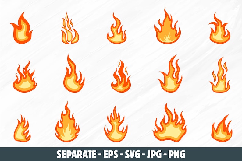 Flame Illustration, Fire Flames Svg, Fire Flames Silhouette, Fire ...