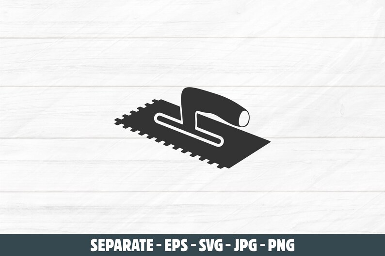 Trowel Svg, Trowel Silhouette, Trowel Vector, Trowel Clipart, Cement ...