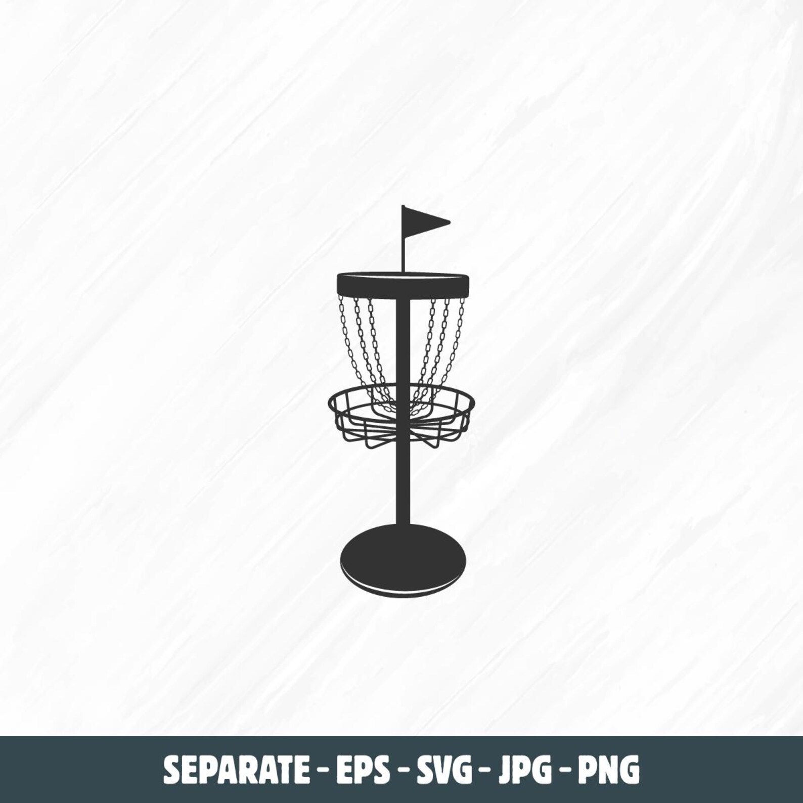 Disc Golf Svg, Frisbee Svg, Disc Golf Basket Svg, Disc Golf Silhouette ...