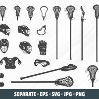 Girl Lacrosse Player SVG, JPG, PNG Files for Vinyl Decal or Art Project ...