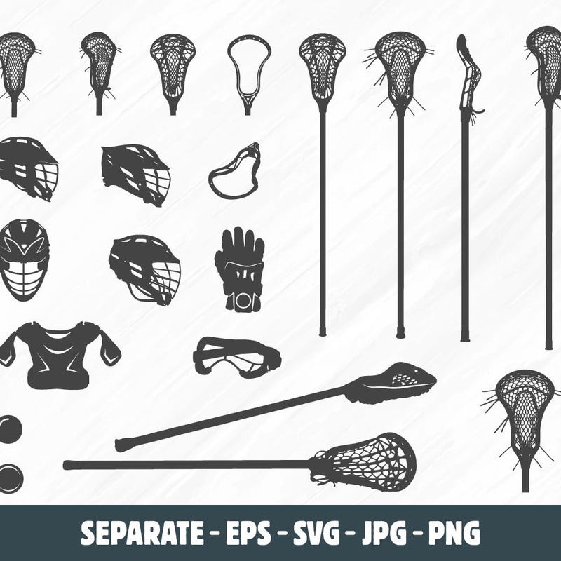 Lacrosse Girls Silhouette - Etsy