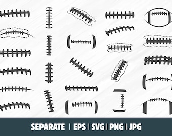 Football Laces Svg, Football Seams Svg, Football Laces Silhouette ...