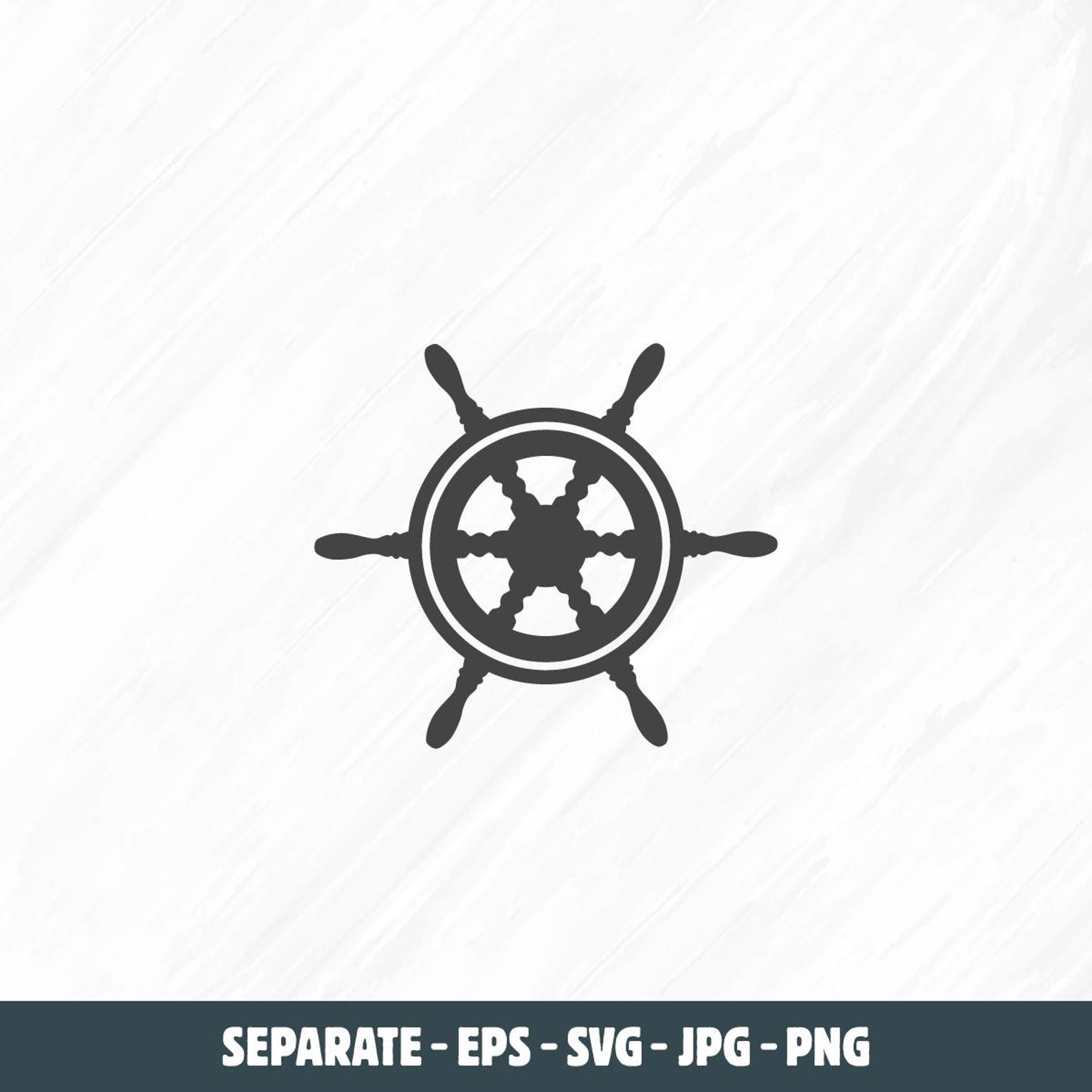 Ship Wheels Svg, Ship Wheels Vector, Ship Wheels Silhouette, Ship ...