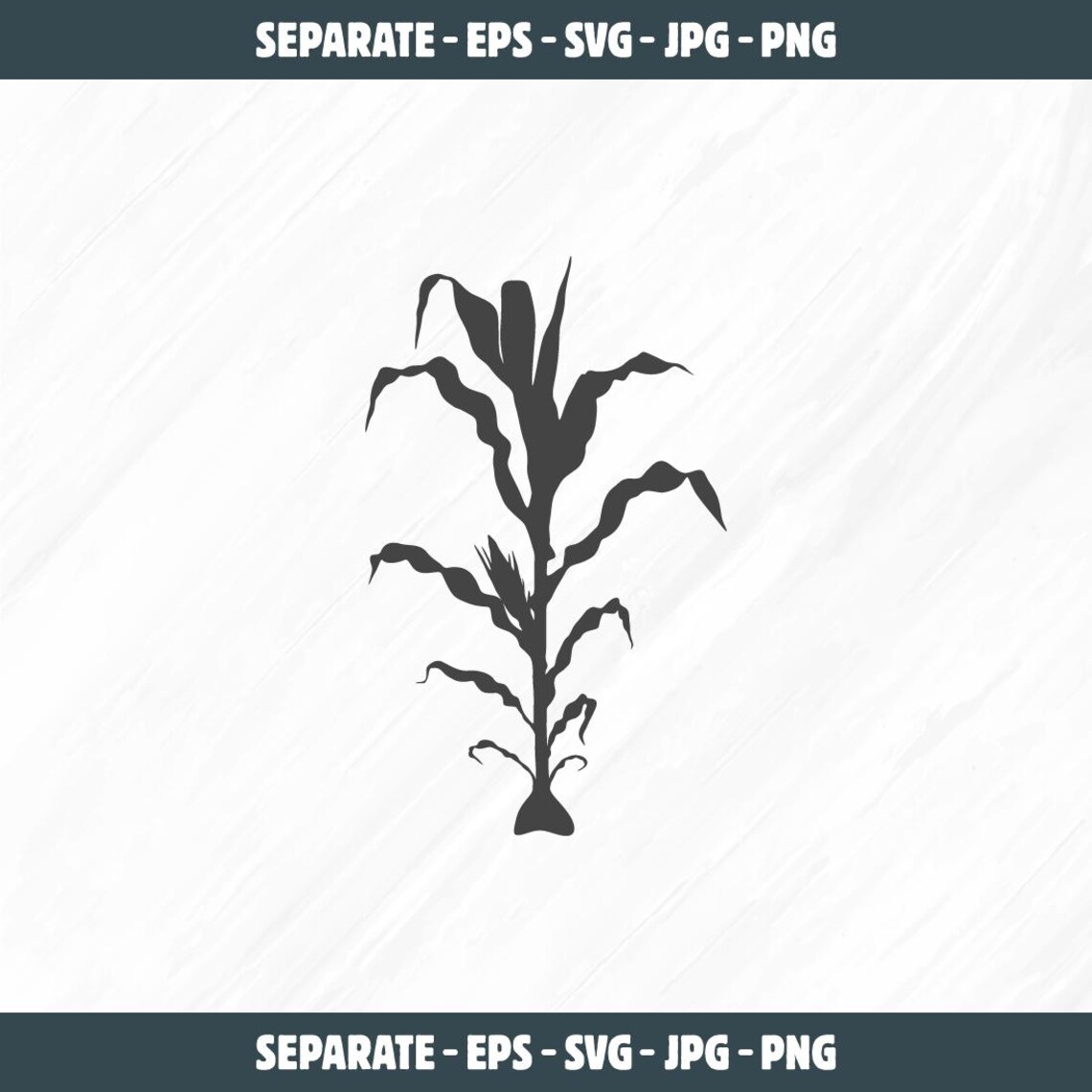 Corn Stalk Svg, Corn Stalk Silhouette, Corn Tree Svg, Corn Tree ...