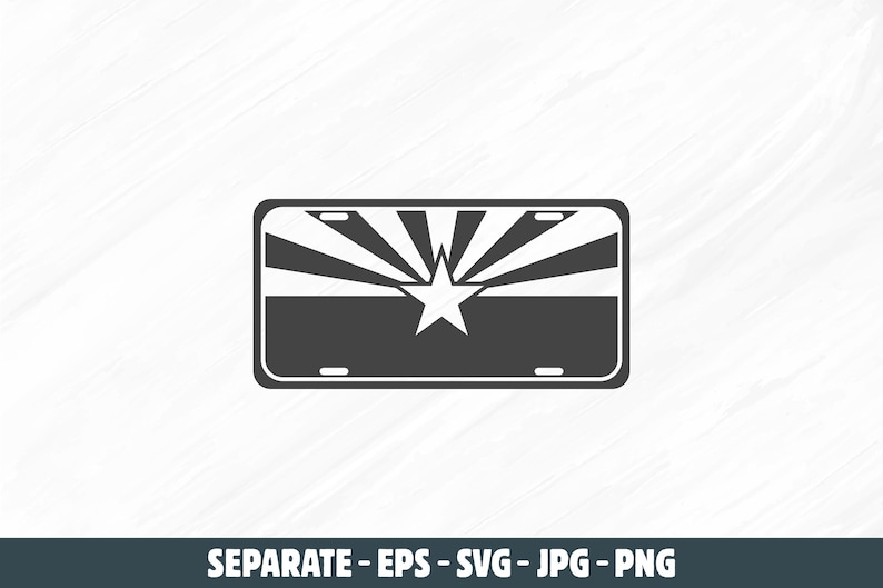 Car License Plate SVG Bundle: Vintage Silhouette Clipart (digital Files ...