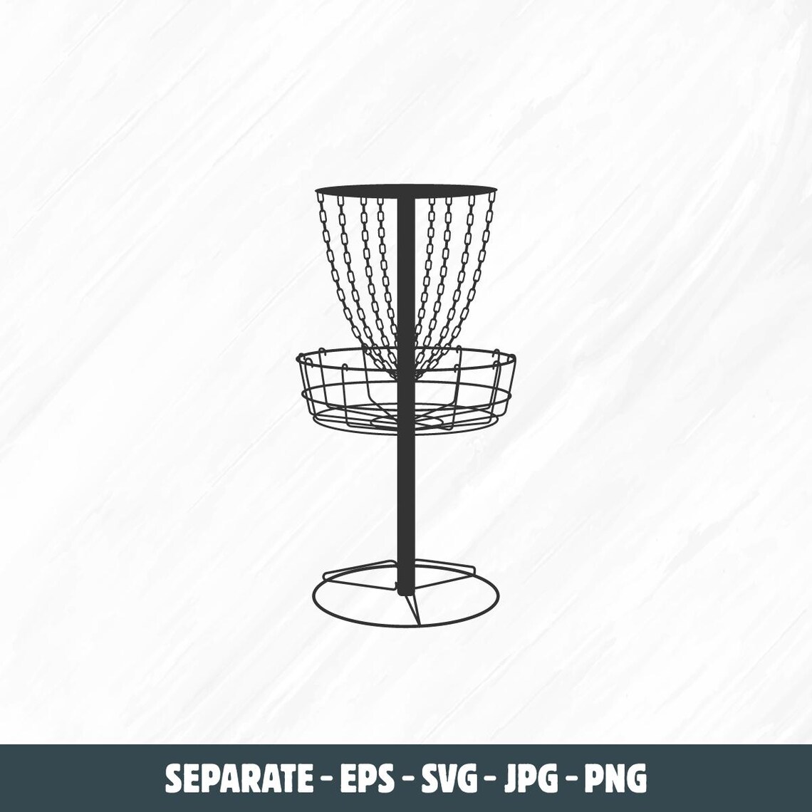 Disc Golf Svg, Frisbee Svg, Disc Golf Basket Svg, Disc Golf Silhouette ...