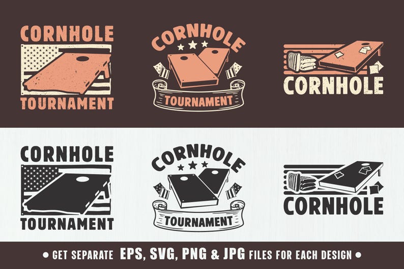 Cornhole Tournament T-shirt Design SVG Bundle (digital Files) - Etsy